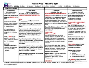 Colon Prep PLENVU Standard | Western Washington Medical Group